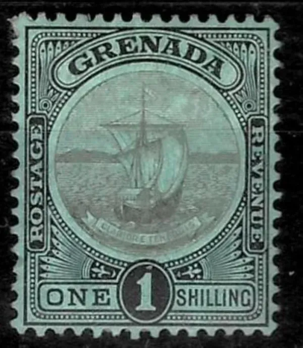 St. Helena postage stamp year 1884 2d/6d Queen Victoria